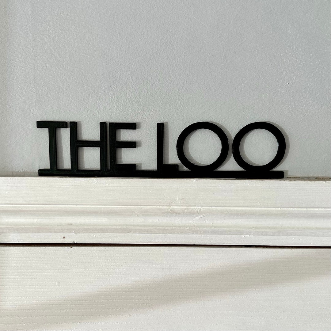 The Loo Door Sign Plaque - Bedroom - 3D Printed - Personalized - Name ...