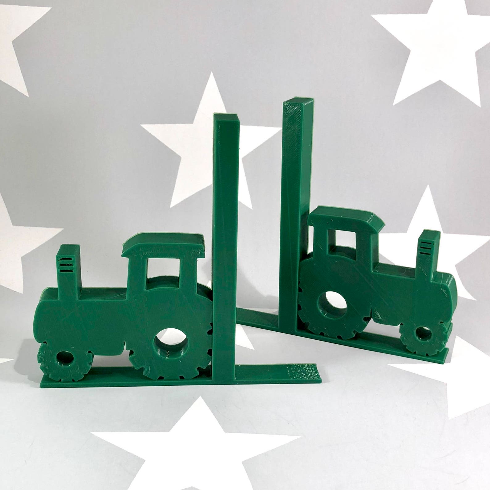 Tractor Bookends 3D Printed Farm Farmyard Book Storage - Etsy