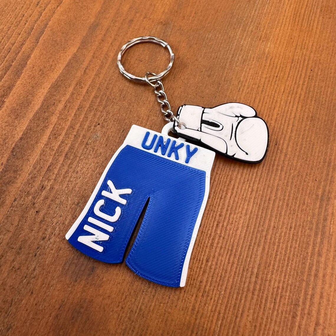 Personalised Boxing Glove Keychain: 3D Printed Sports Charm - Etsy