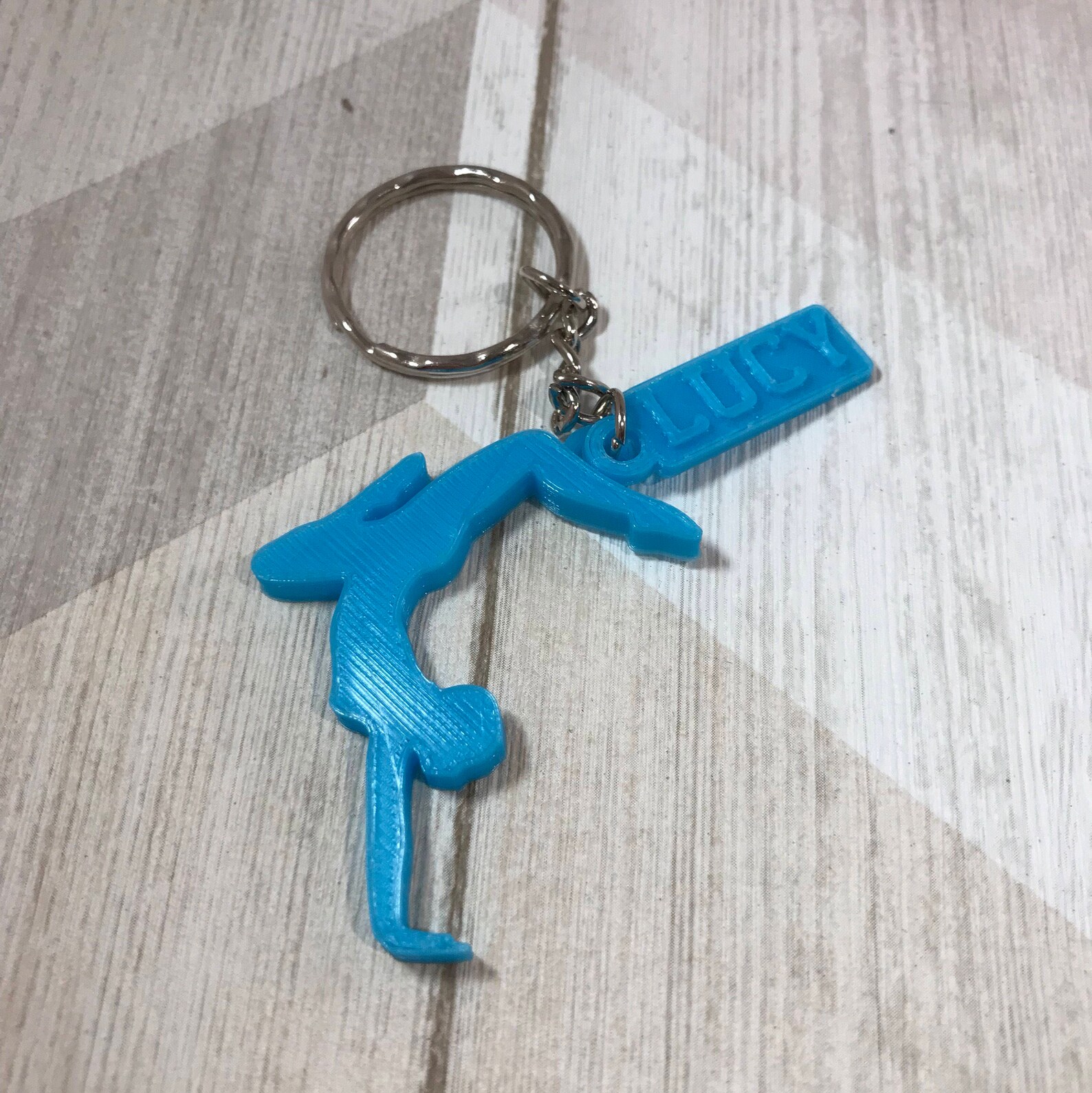 Gymnast Personalised Keyring Keychain 3D Printed - Etsy