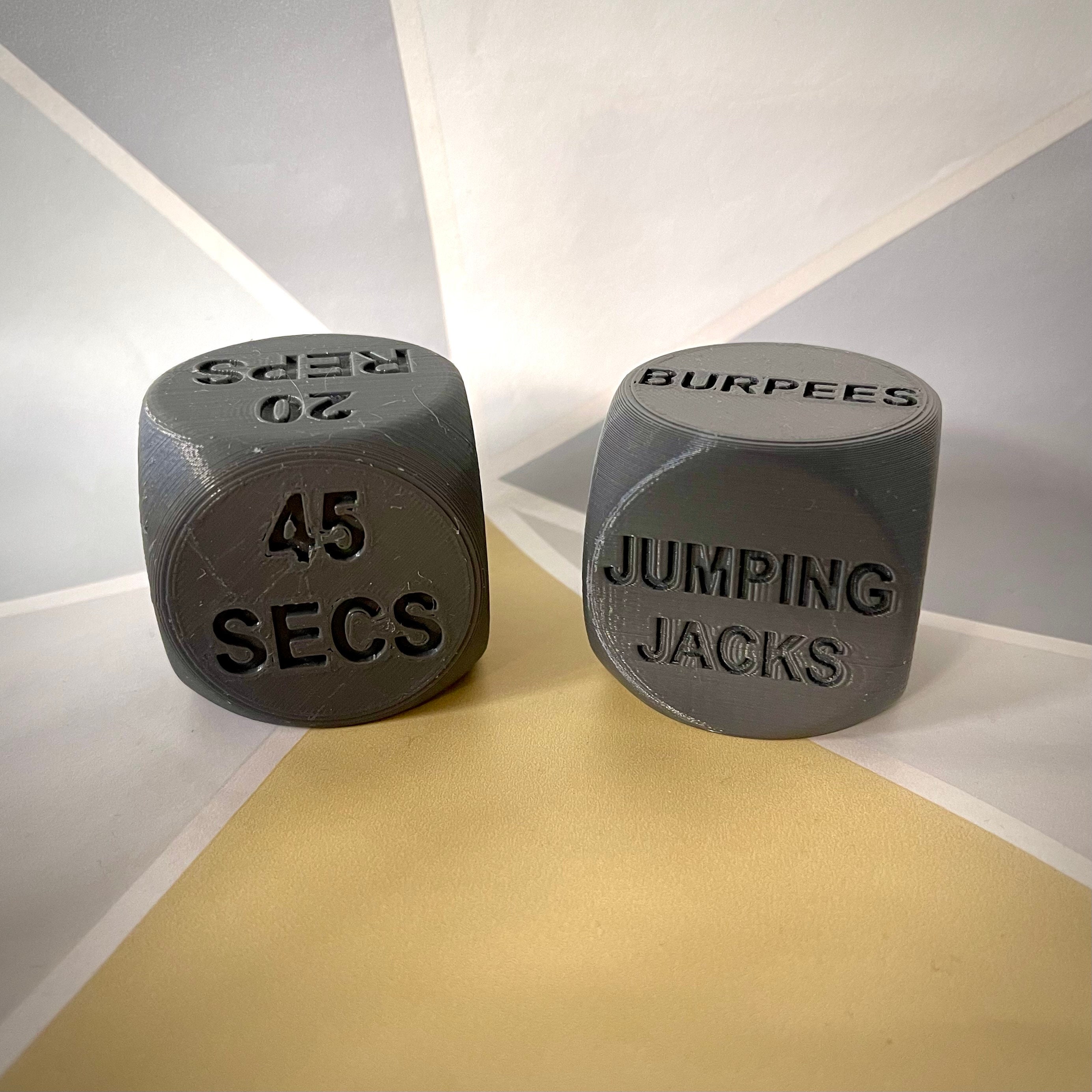 Exercise Workout Gym Dice 3D Printed Novelty Gift Idea for - Etsy