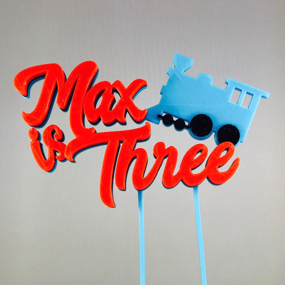 Personalised 3D Printed Train Cake Topper: Party Decorations - Etsy UK