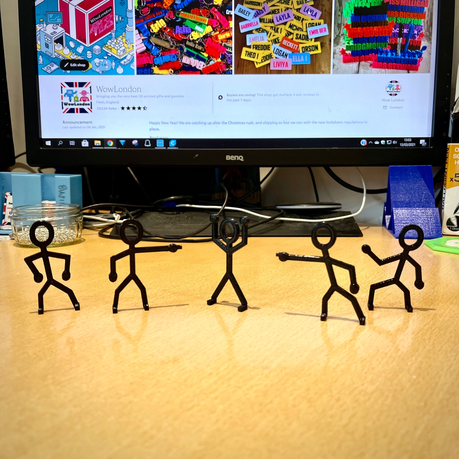 Stickmen Stickman Pencil Doodle Men 3D Printed Desk - Etsy UK
