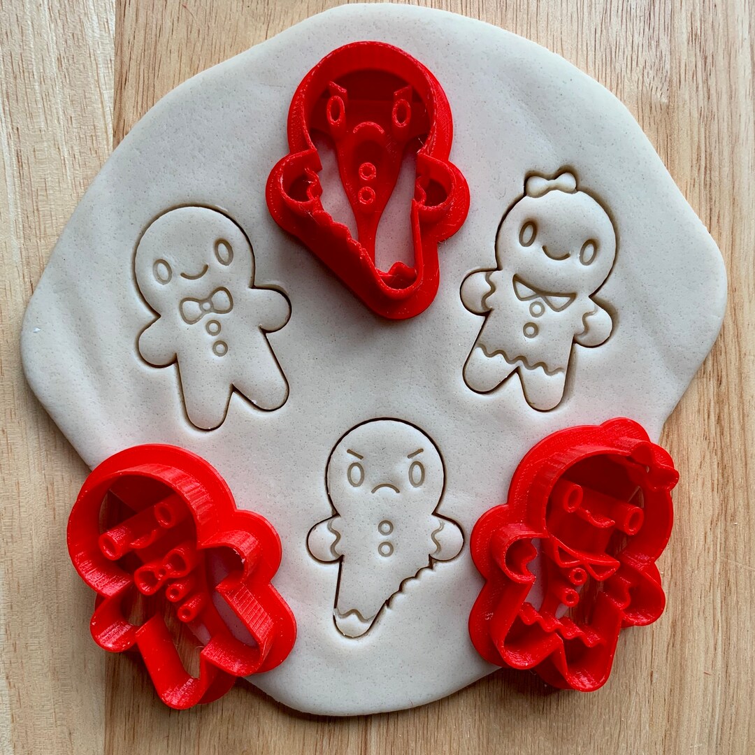 Gingerbread Man / Men - Cookie Cutter - Cute Cutter - Biscuit - Fondant ...