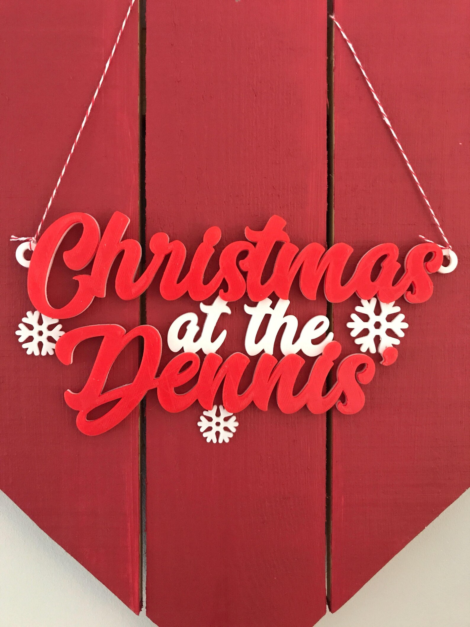 Christmas at the Sign 3D Printed Personalised Christmas - Etsy