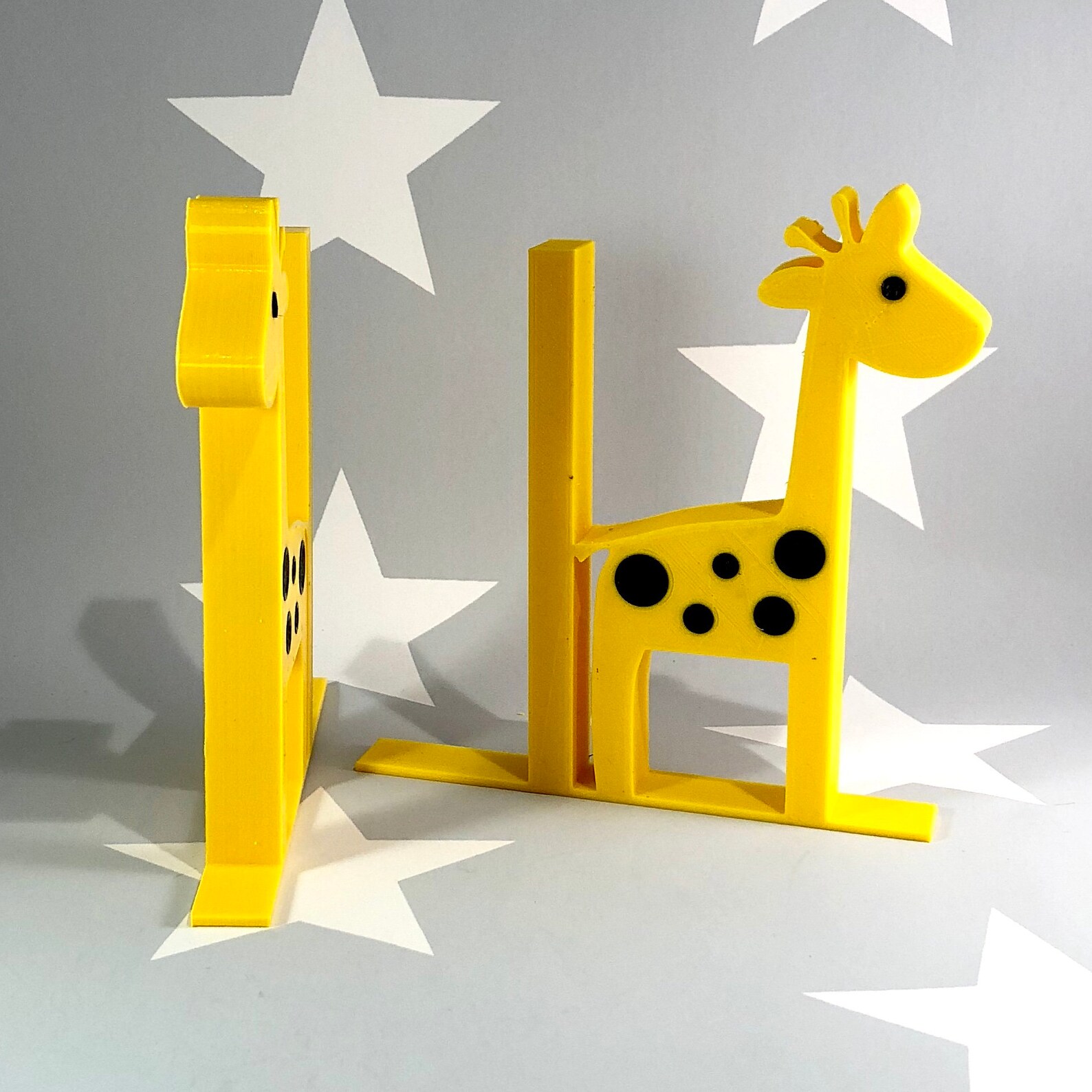 Giraffe Bookends 3D Printed Book Storage Children's | Etsy