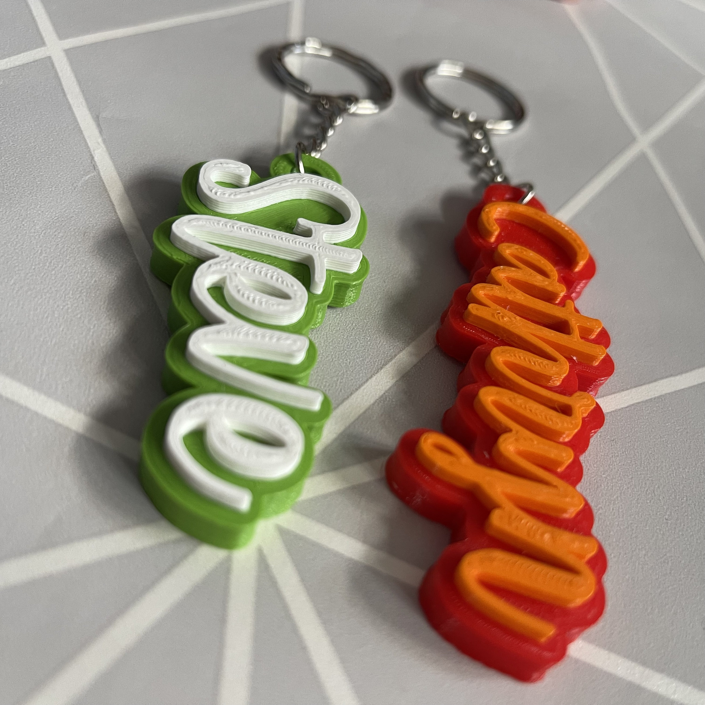 Border Keychain/keyring 3D Printed Personalised Gifts | Etsy