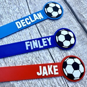 Personalised Football Bookmark: 3D Printed Stocking Stuffer - Etsy UK