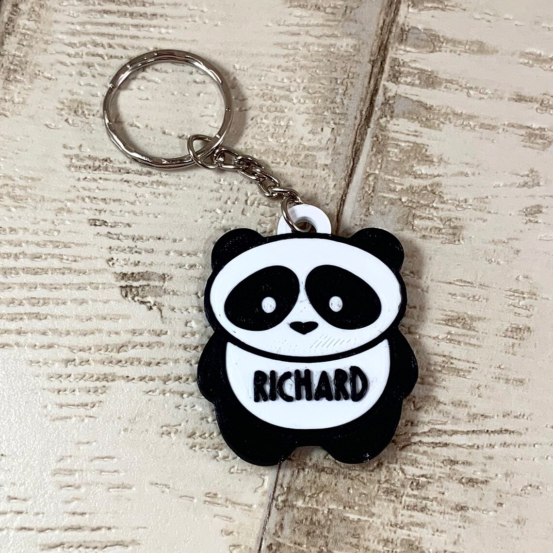 Panda Keyring Keychain Personalised 3D Printed Party Bag - Etsy