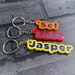 Thick Border Keychain/keyring - 3D Printed- Personalised- Gifts for ...
