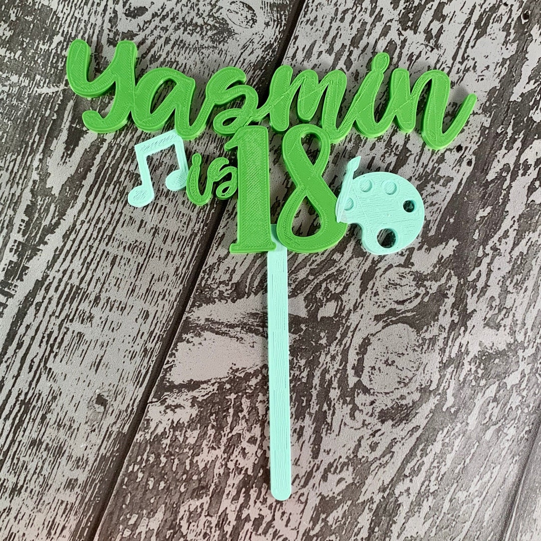 Artist Musician Cake Topper - Personalised - Art - Music - Creative ...