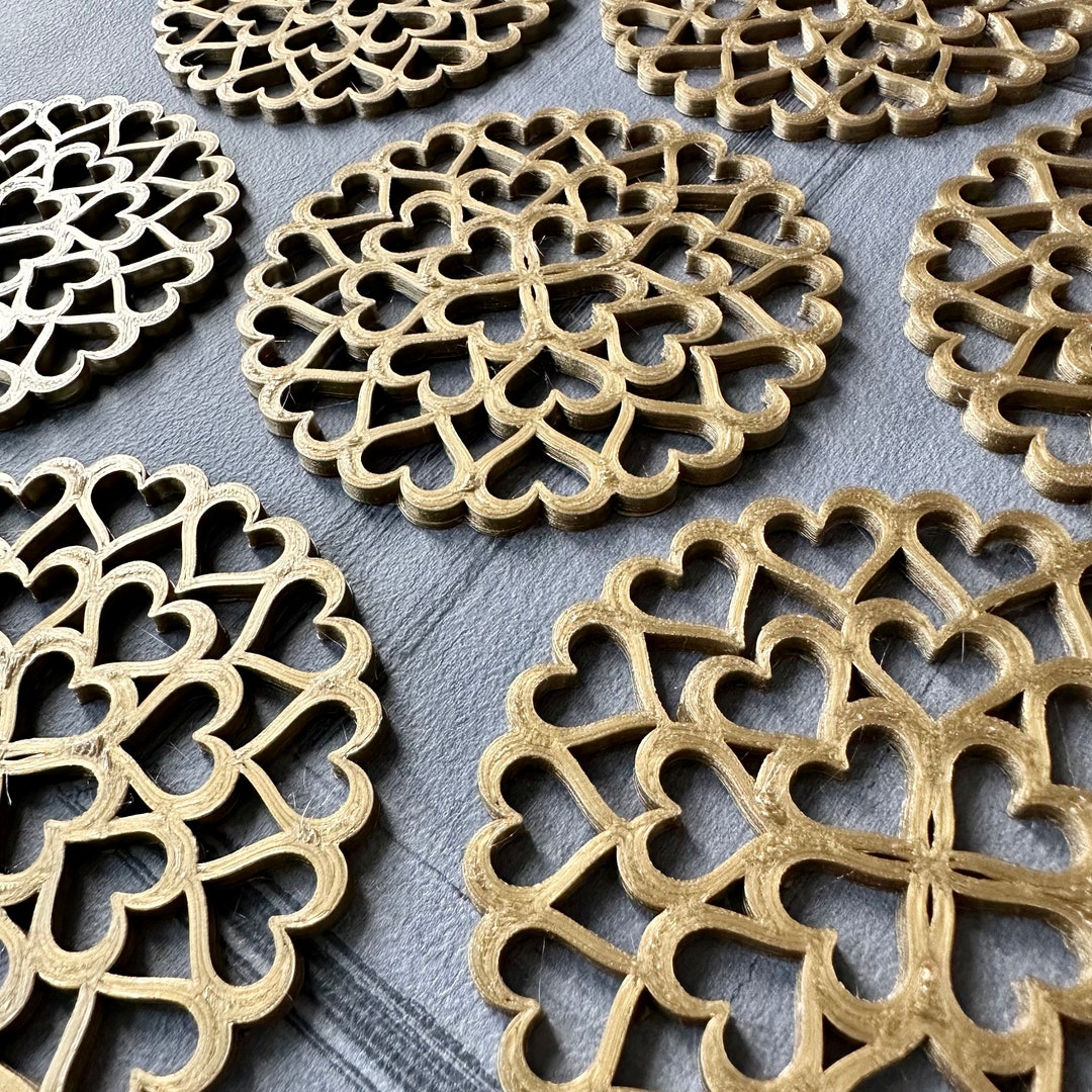 Heart Pattern Coasters: Tea & Coffee Cup Coasters, New Home Gift - Etsy