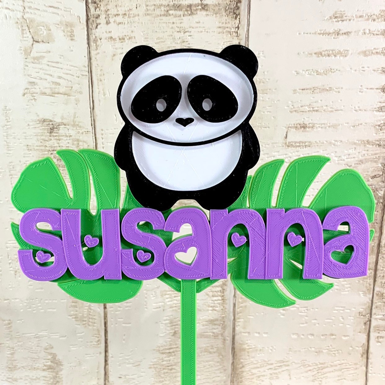 Panda Cake Topper Personalised 3D Printed Animal Lover - Etsy