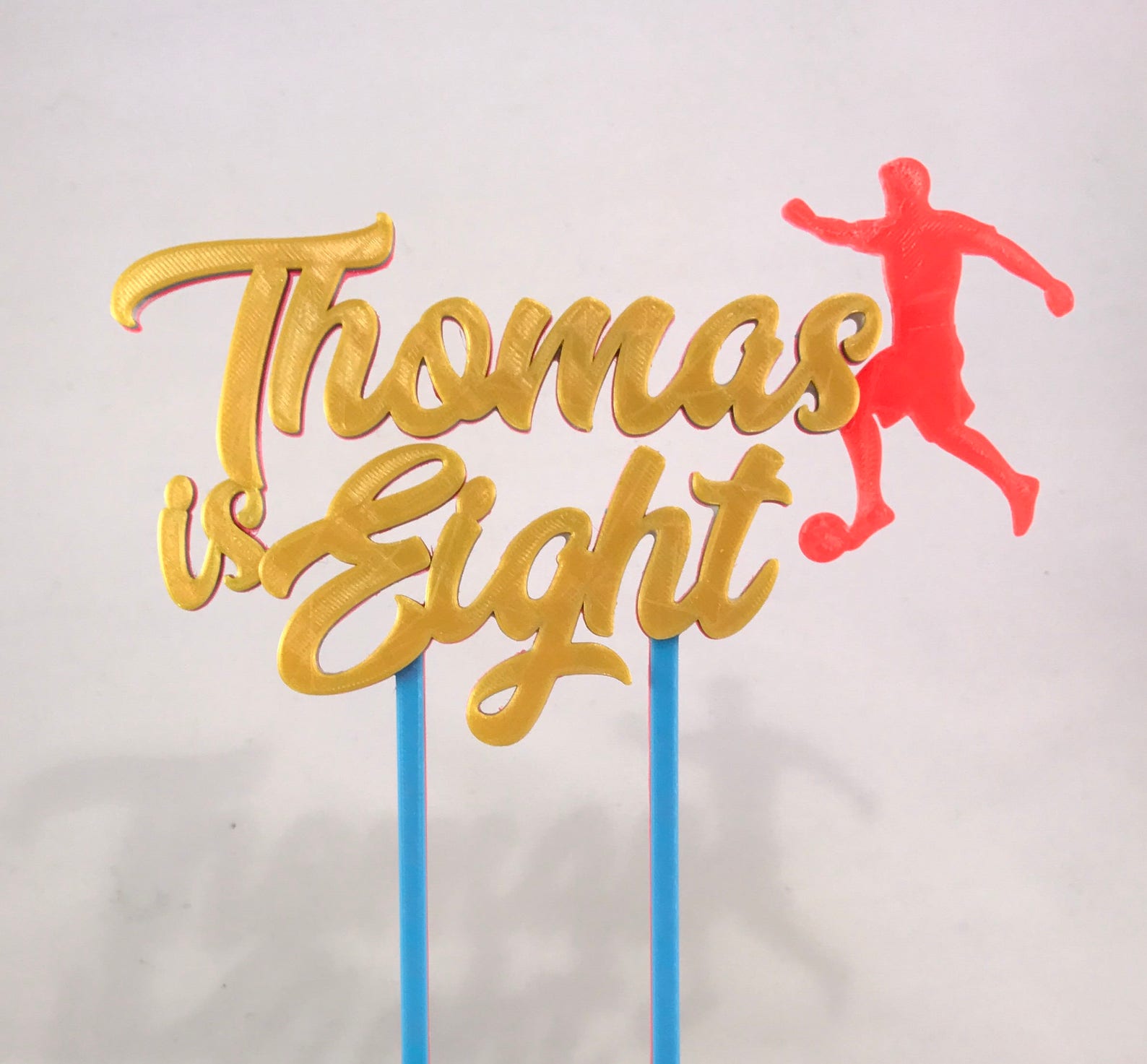 Football Cake Topper Birthday Football Fan Personalised - Etsy