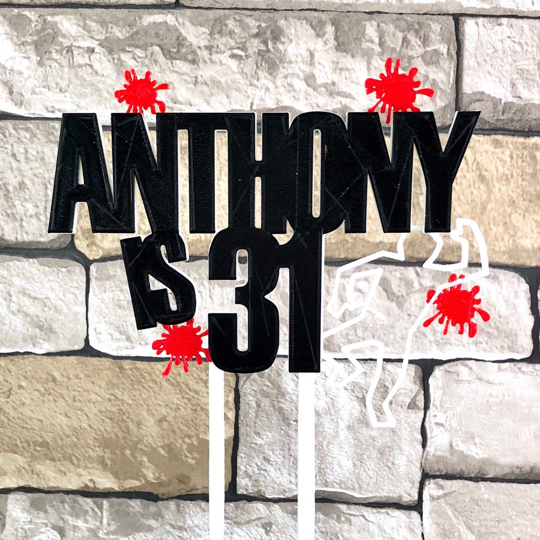 Murder Mystery Party Cake Topper Crime Lover Party Decorations Birthday ...