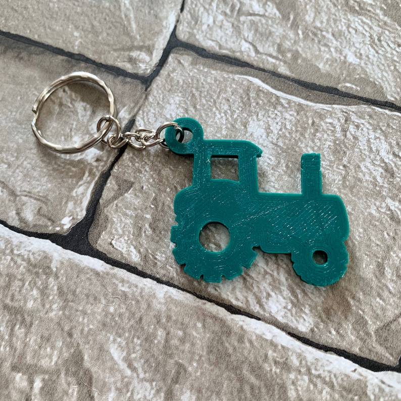 Tractor Keychain/keyring 3D Printed Personalised - Etsy