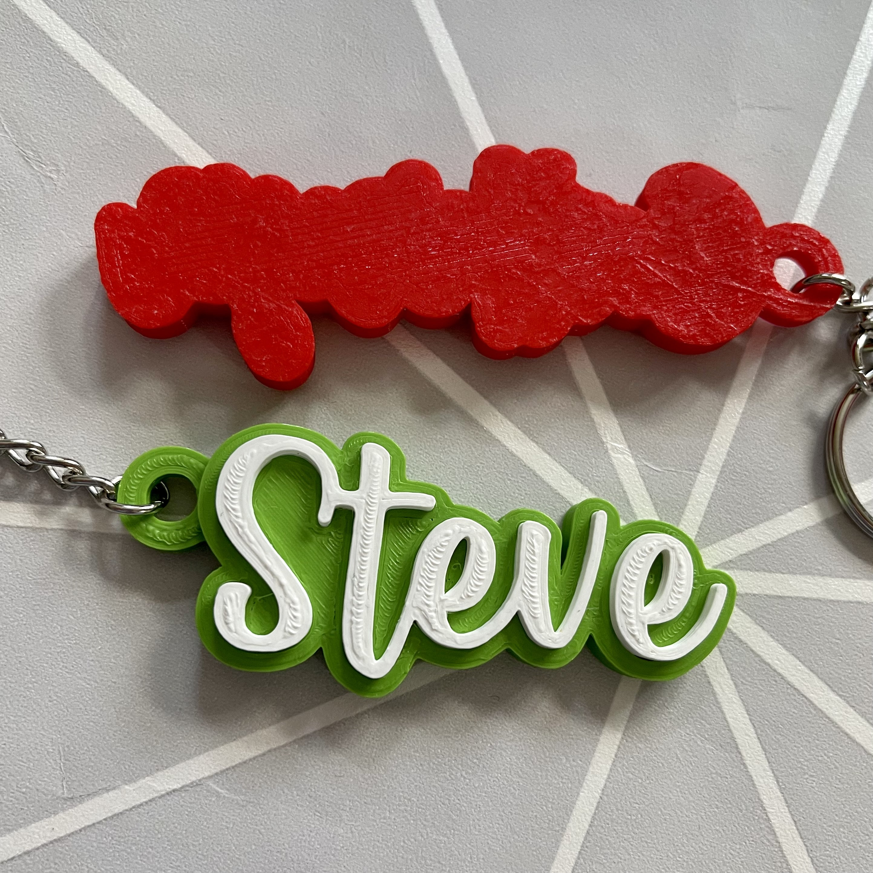 Border Keychain/keyring 3D Printed Personalised Gifts | Etsy