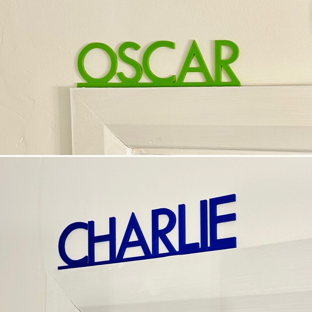 3D Printed Personalised Name Sign - Door or Wall Decor - Etsy