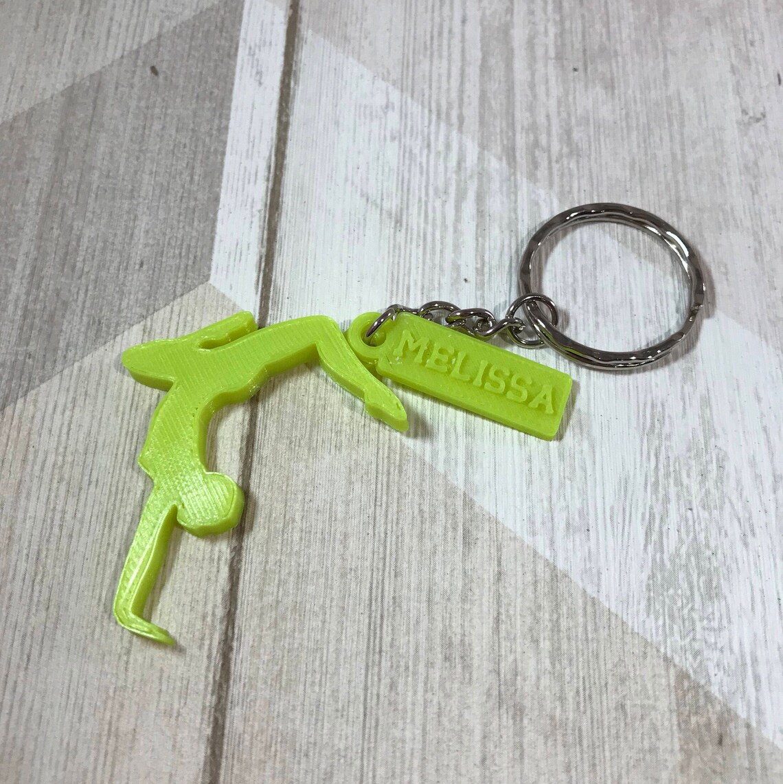 Gymnast Personalised Keyring Keychain 3D Printed - Etsy