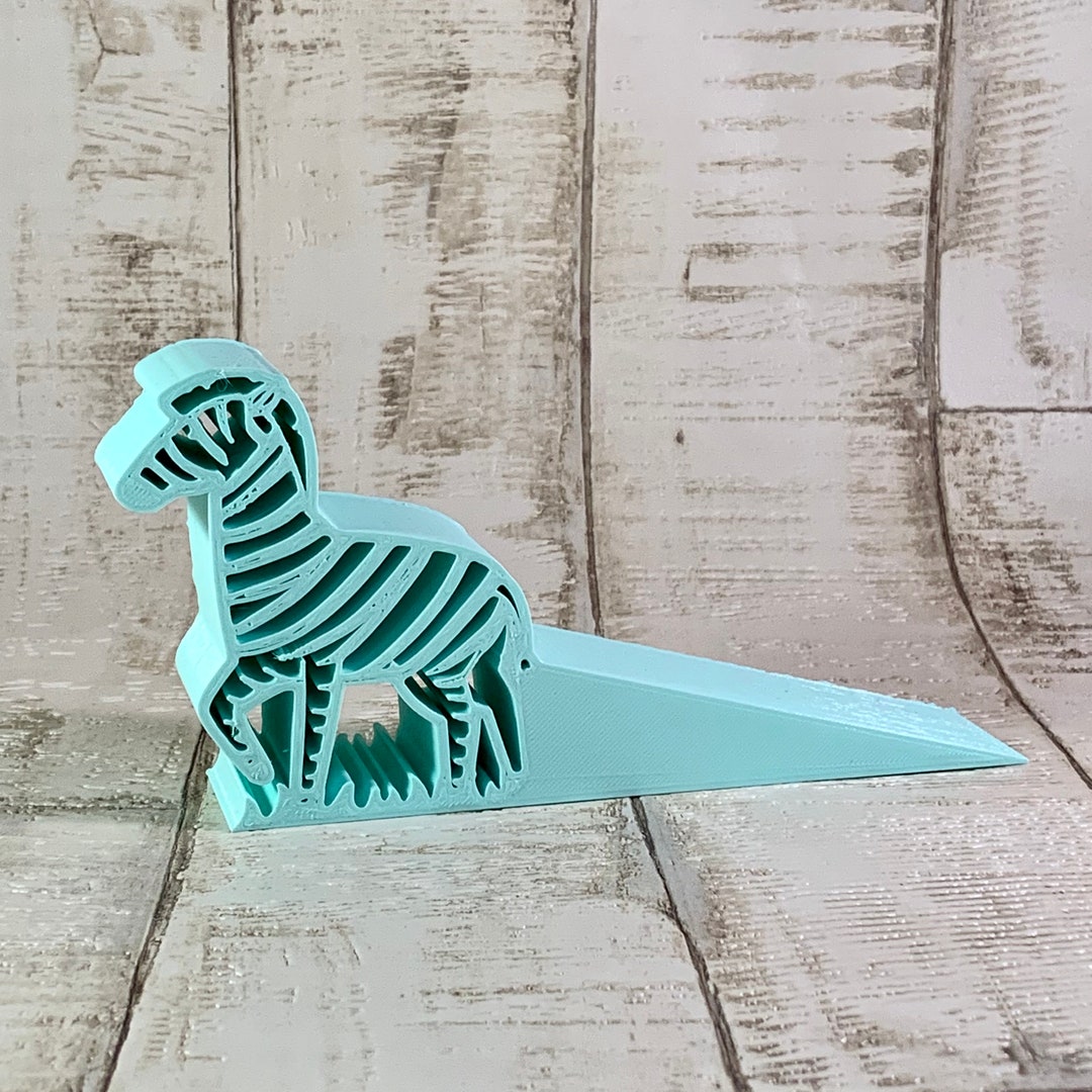 Zebra Doorstop - 3D Printed - Zoo - Wildlife - Safari - Children ...