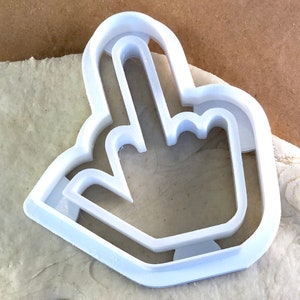 Middle Finger - Cookie Cutter - Cute Cutter - Biscuit - Fondant - Clay ...
