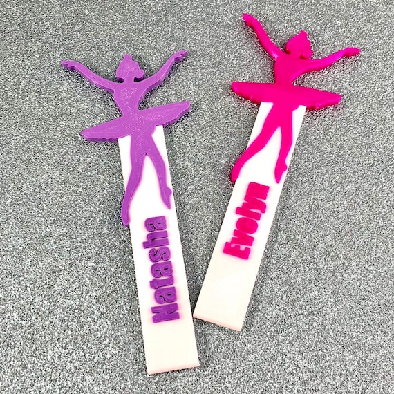 Ballerina Bookmark 3D Printed Personalised Book Lover | Etsy