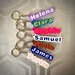 Thick Border Keychain/keyring - 3D Printed- Personalised- Gifts for ...
