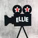 Movie Cinema Camera Birthday Cake Topper Movie Lover Fully Personalised ...