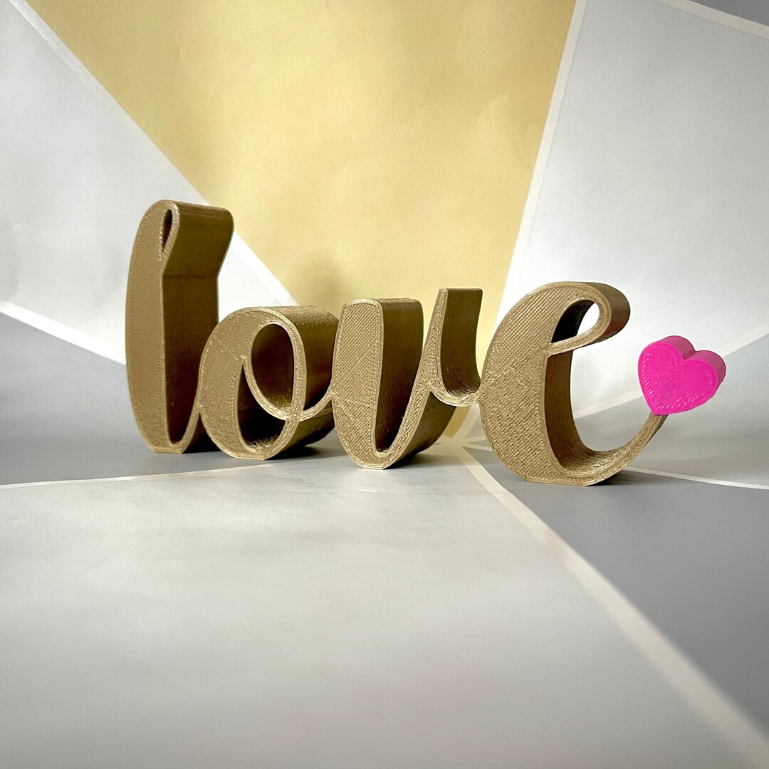 Love Heart Statue Ornament - Wedding - Anniversary - Love You ...