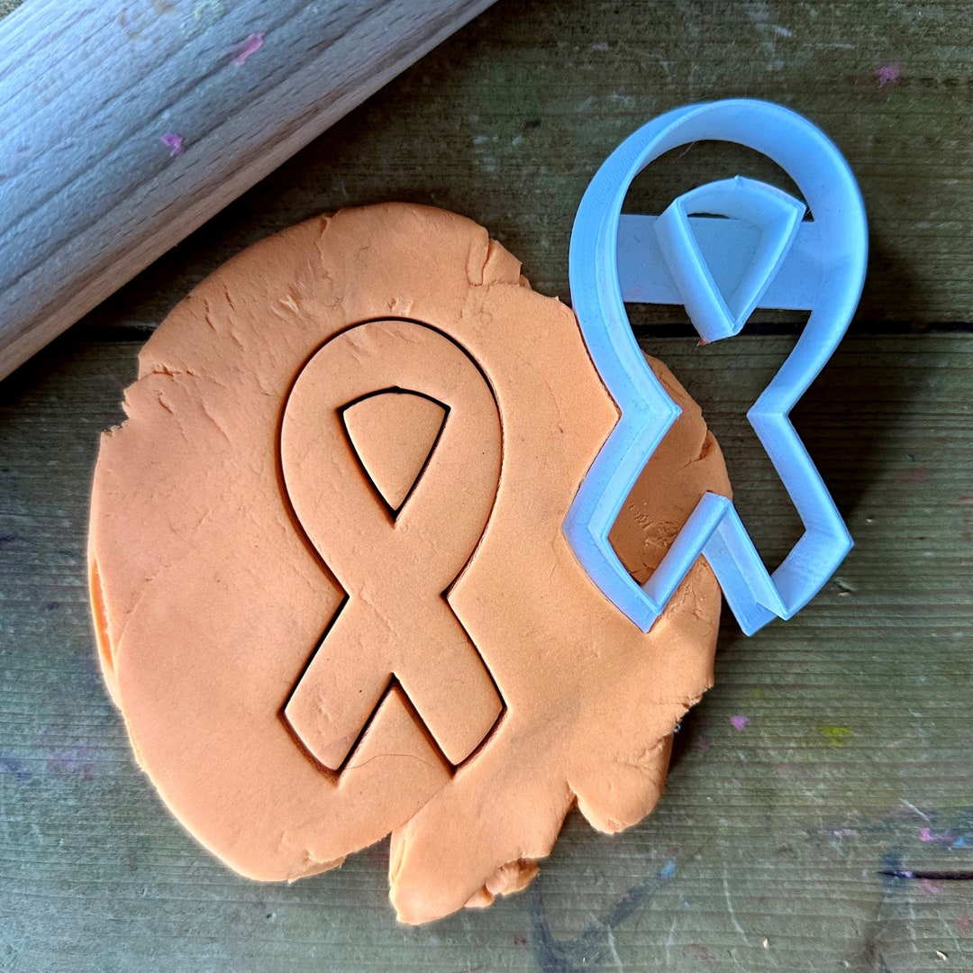 Ribbon Cookie Cutter - Cancer Awareness - Charity - Biscuit - Fondant ...