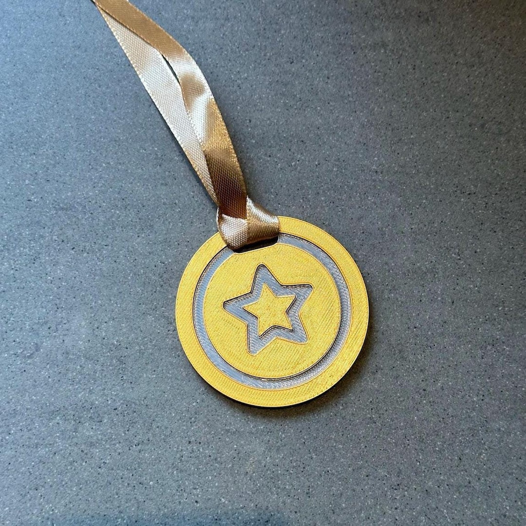 3D Printed Star Medal: Good Behavior Reward - Etsy