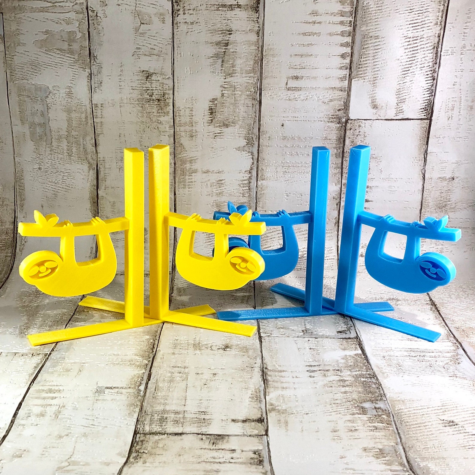 Sloth Bookends 3D Printed Book Storage Children's | Etsy