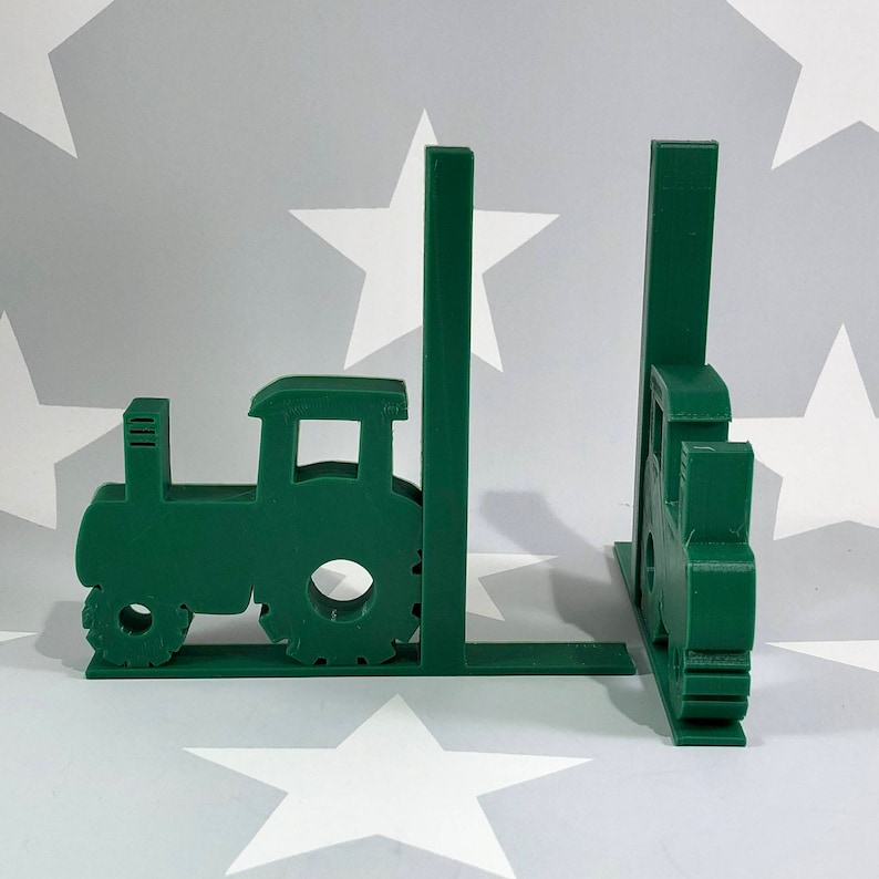 Tractor Bookends 3D Printed Farm Farmyard Book Storage - Etsy