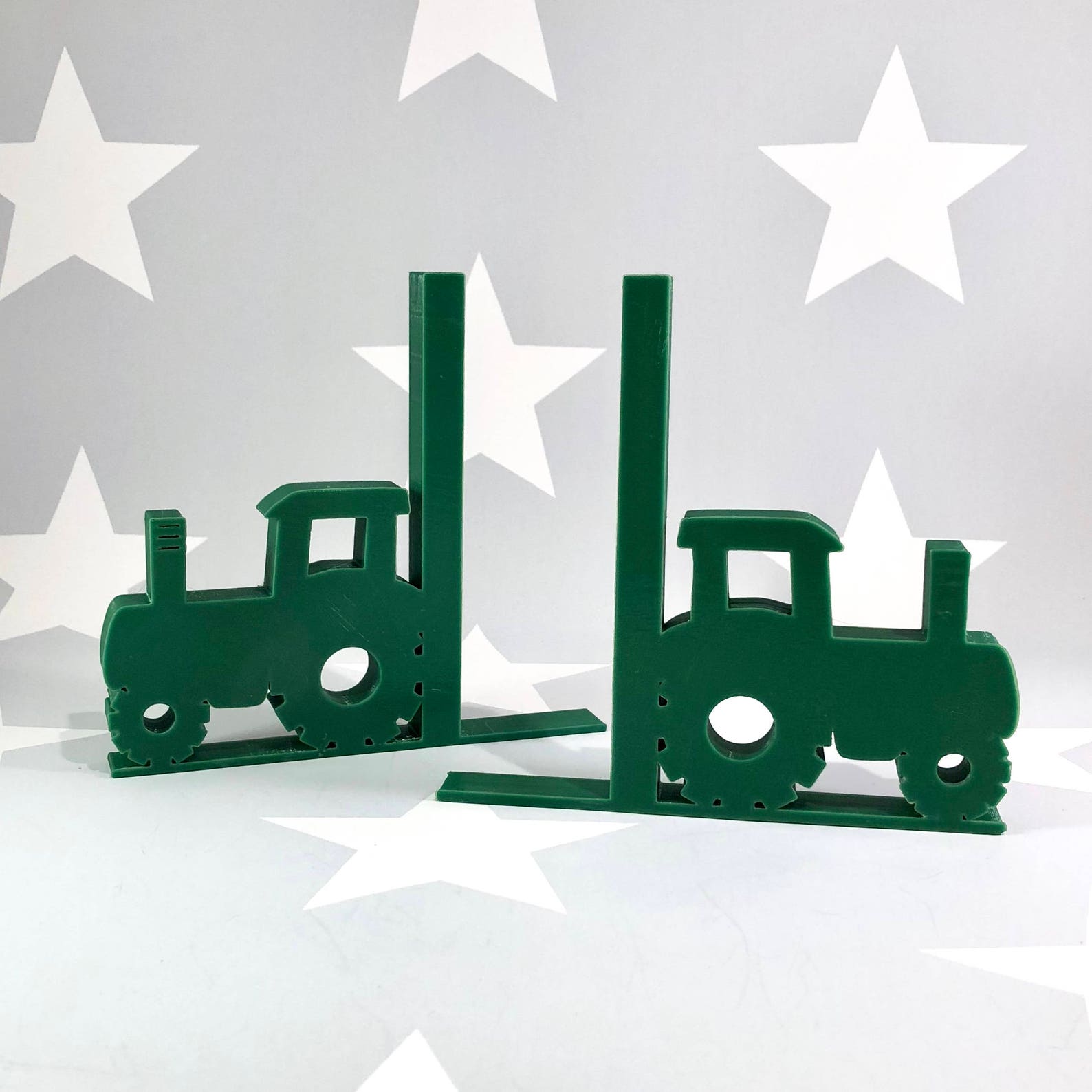 Tractor Bookends 3D Printed Farm Farmyard Book Storage - Etsy