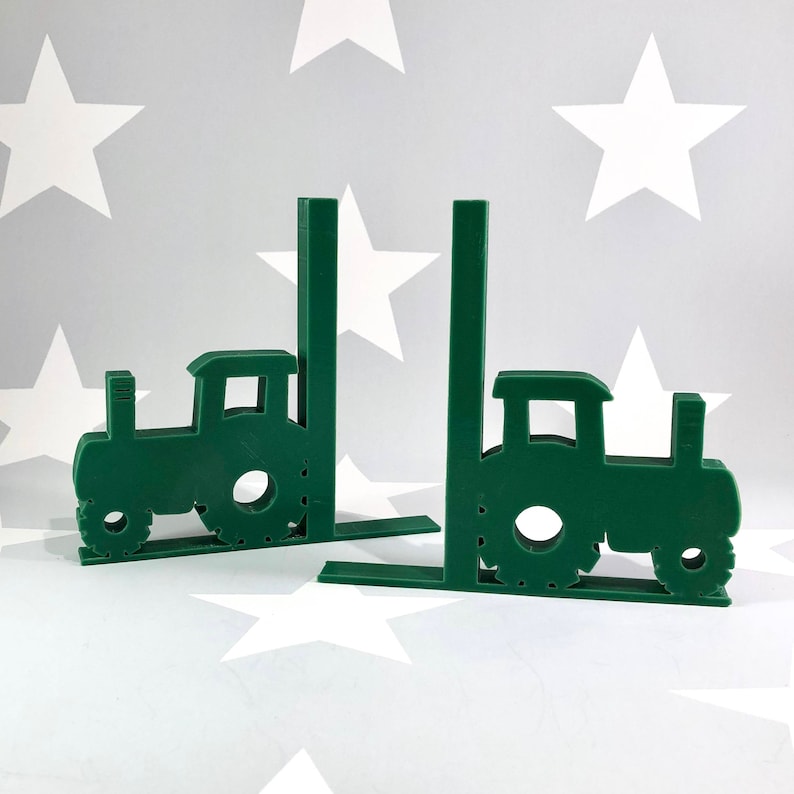 Tractor Bookends 3D Printed Farm Farmyard Book Storage - Etsy