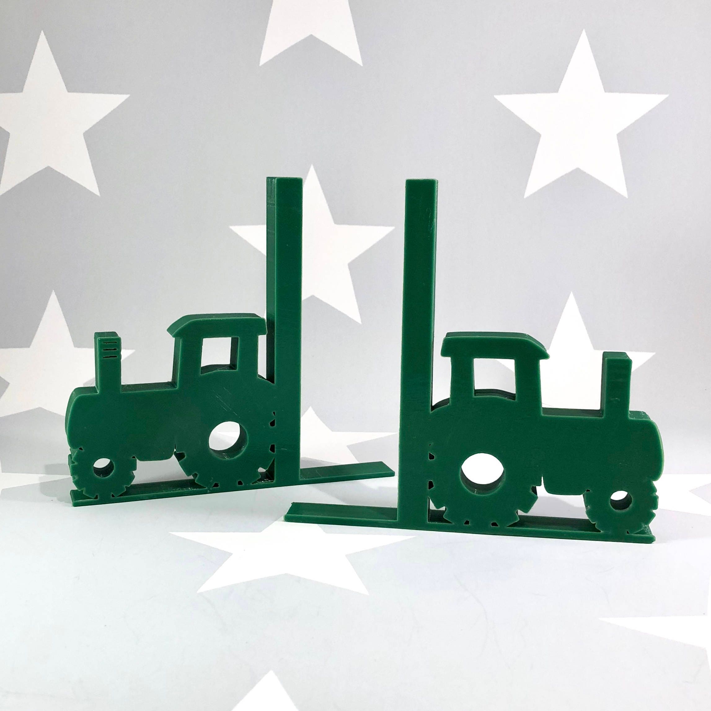 Tractor Bookends 3D Printed Farm Farmyard Book Storage - Etsy