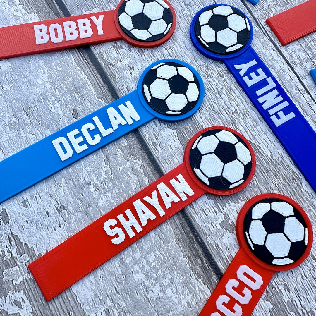 Personalised Football Bookmark: 3D Printed Stocking Stuffer - Etsy UK