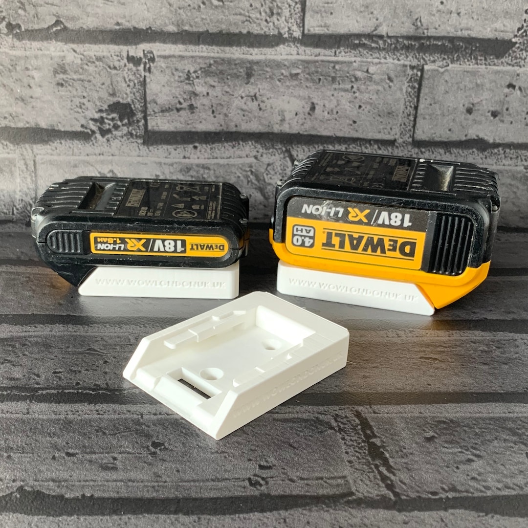 3D Printed Dewalt Drill Battery Mount Holder - Etsy UK