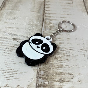 Panda Keyring - Keychain - Personalised 3D Printed - Party Bag Fillers ...
