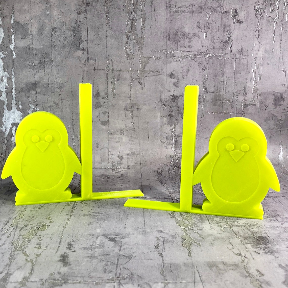 Penguin Bookends 3D Printed Book Storage Nursery Decor | Etsy UK