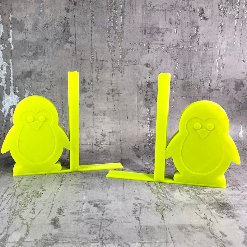 Penguin Bookends 3D Printed Book Storage Nursery Decor - Etsy UK