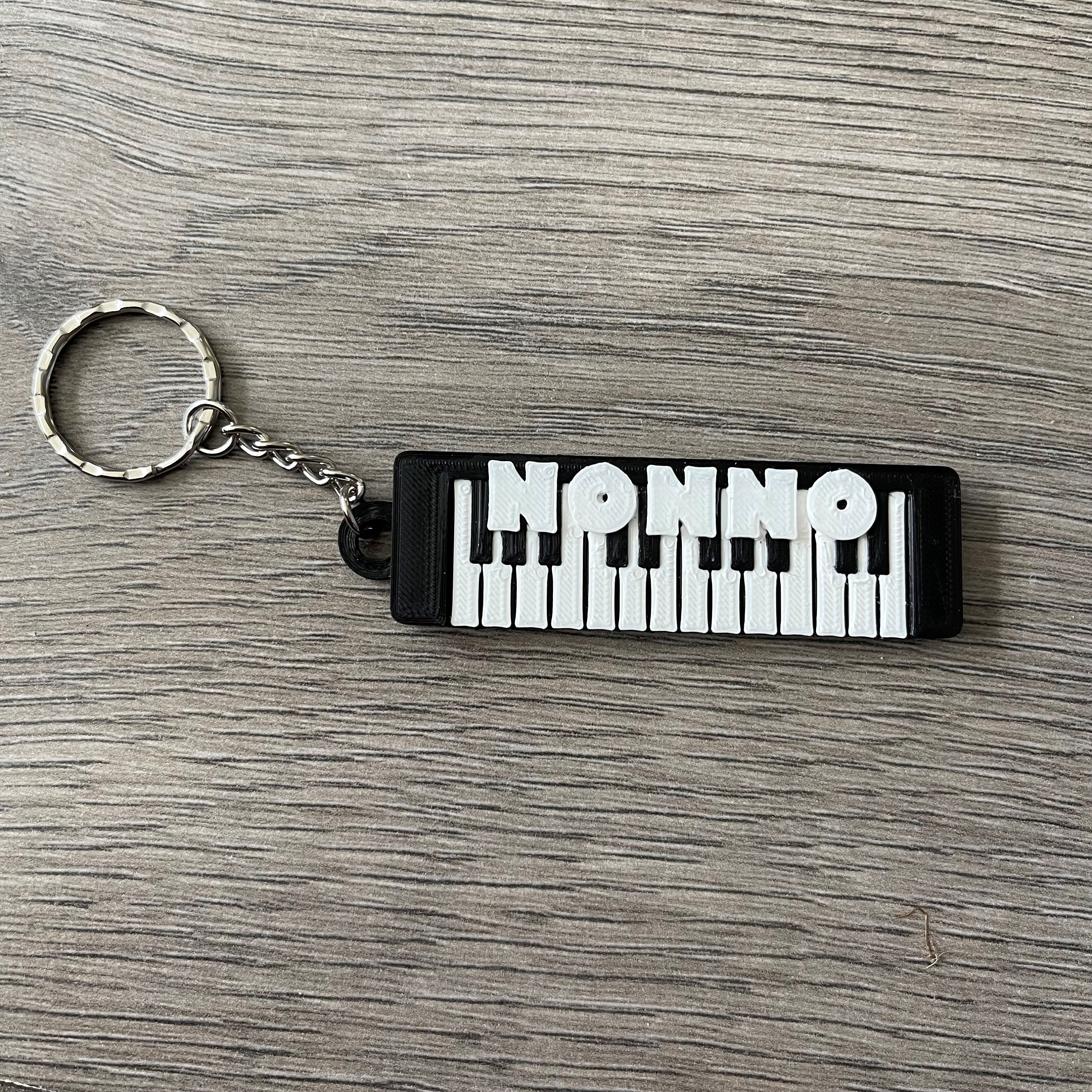 Personalised Piano Keyboard Keychain - 3D Printed Musician Gift - Etsy
