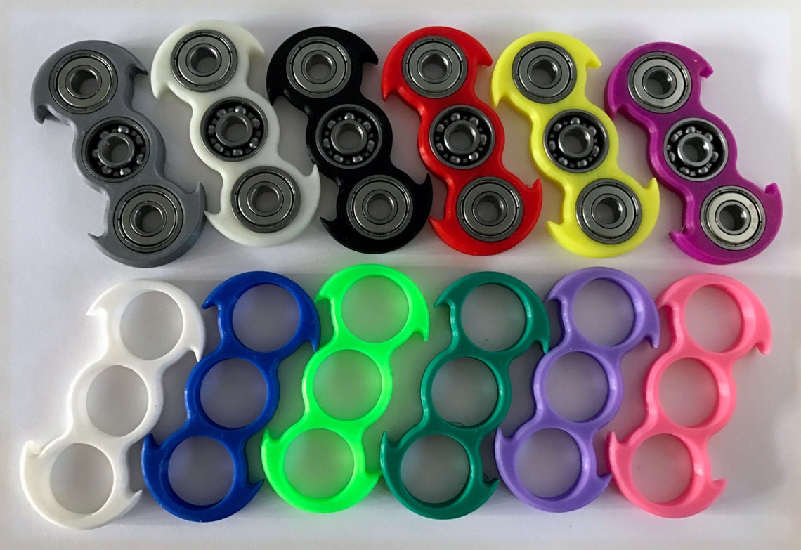 Geo Fidget Hand Finger Bar Spinner Edc Pocket Desk Gadget | Etsy