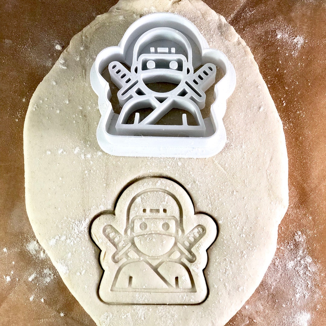 Ninja Cookie Cutter: 3D Printed PLA Plastic, Baking Fun - Etsy