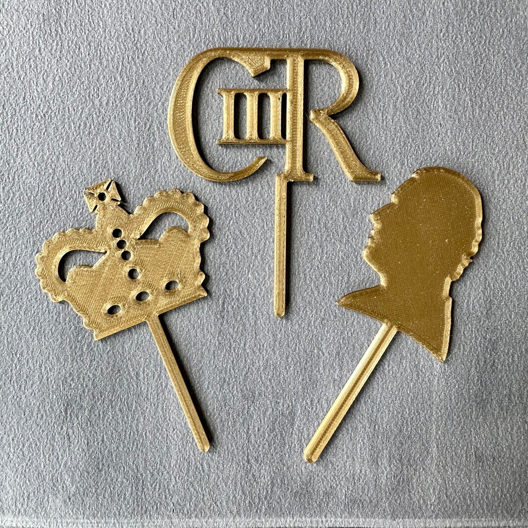 King's Coronation Cupcake Topper Set - Personalised - Street Party ...