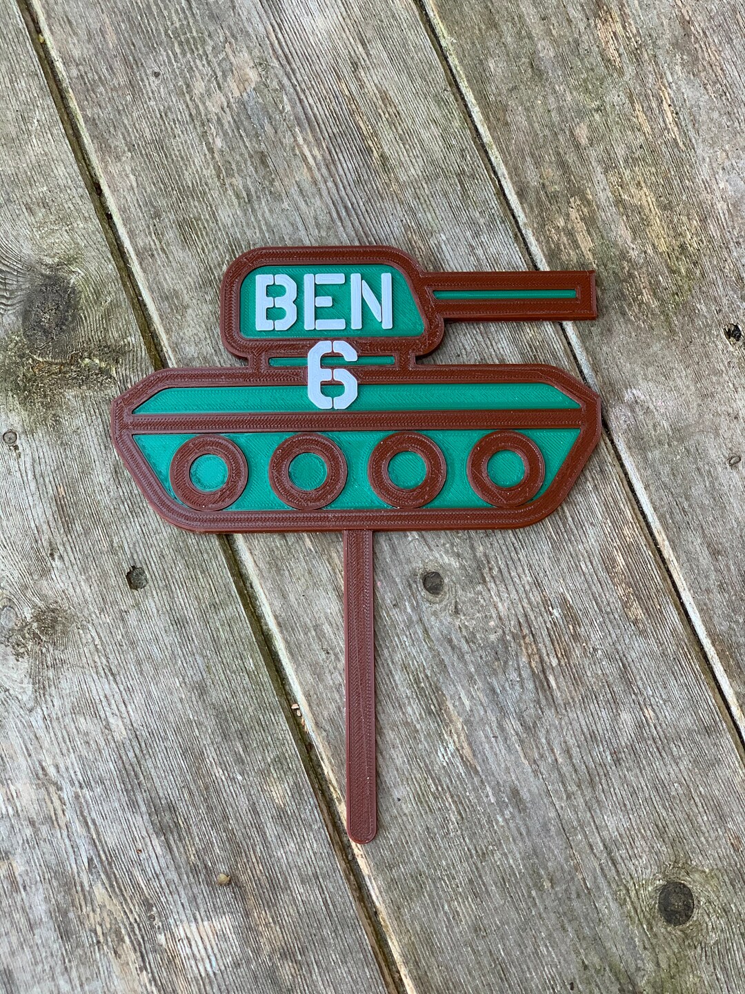 Army Tank Cake Topper - Soldier - Personalised - Vehicles - Key Worker ...
