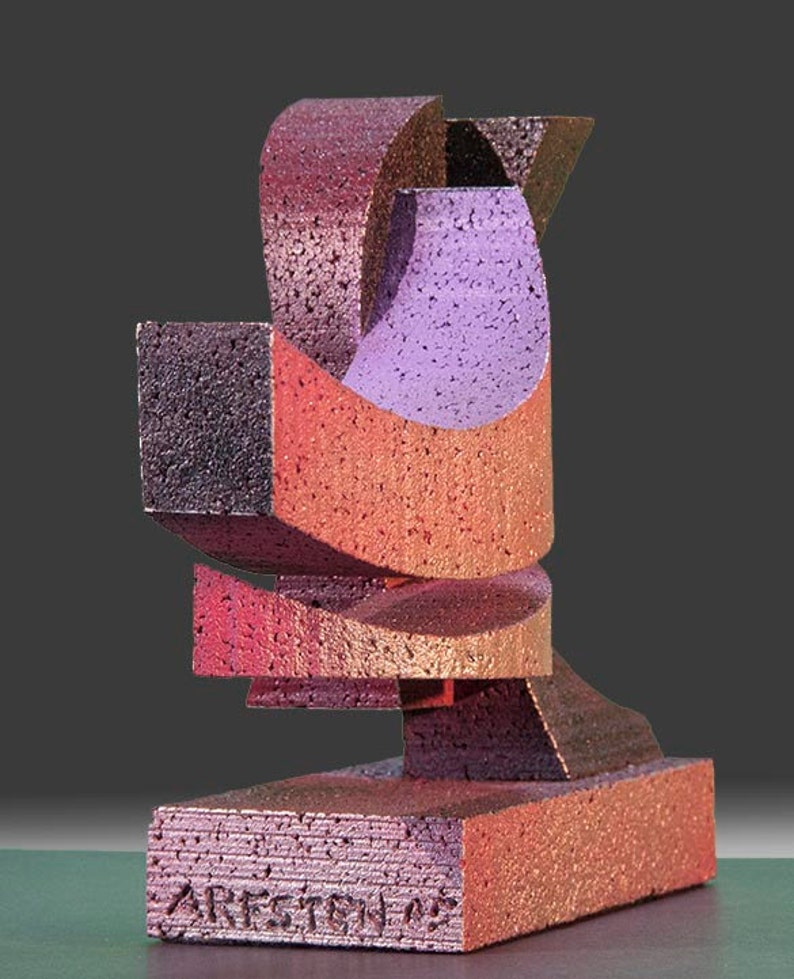 DOUBLE TROUBLE - Abstract Sculpture. Cast Metal Maquette. Possible ...