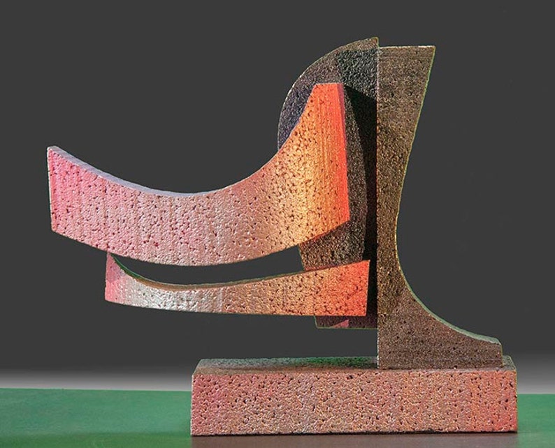 DOUBLE TROUBLE - Abstract Sculpture. Cast Metal Maquette. Possible ...