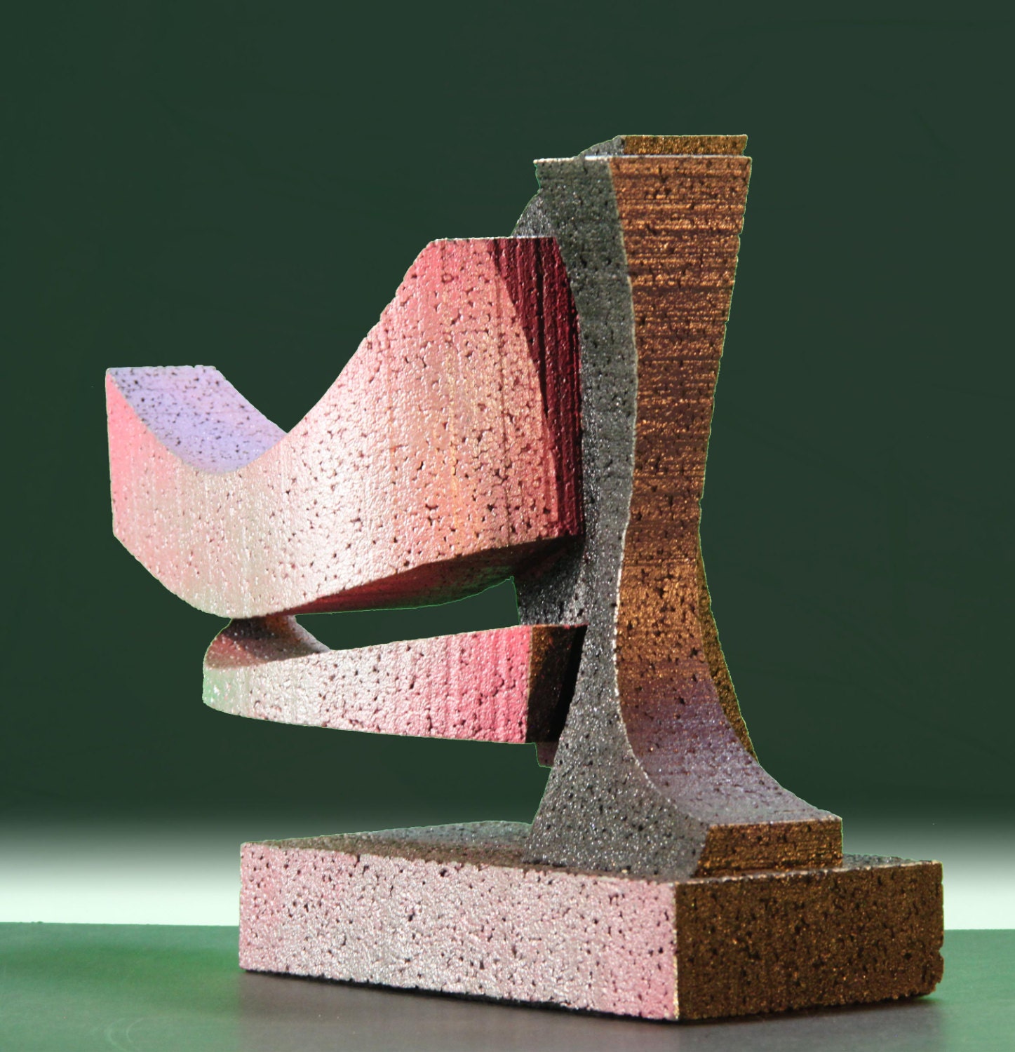 DOUBLE TROUBLE - Abstract Sculpture. Cast Metal Maquette. Possible ...