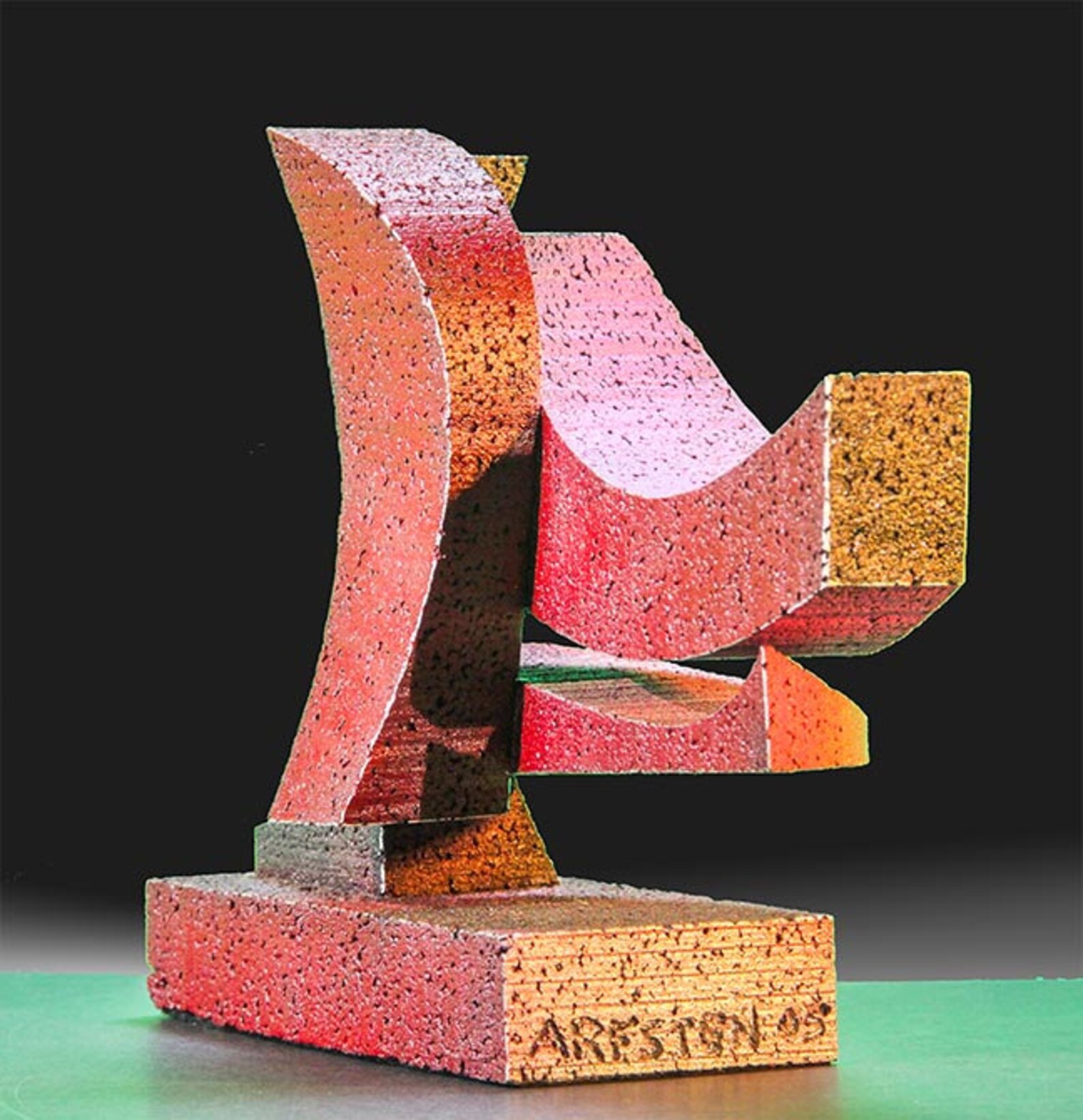 DOUBLE TROUBLE - Abstract Sculpture. Cast Metal Maquette. Possible ...